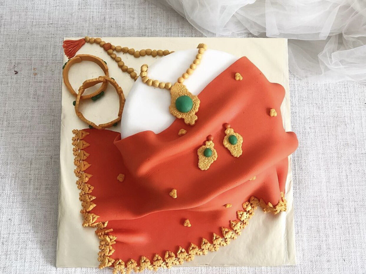 Indian Saree Cake