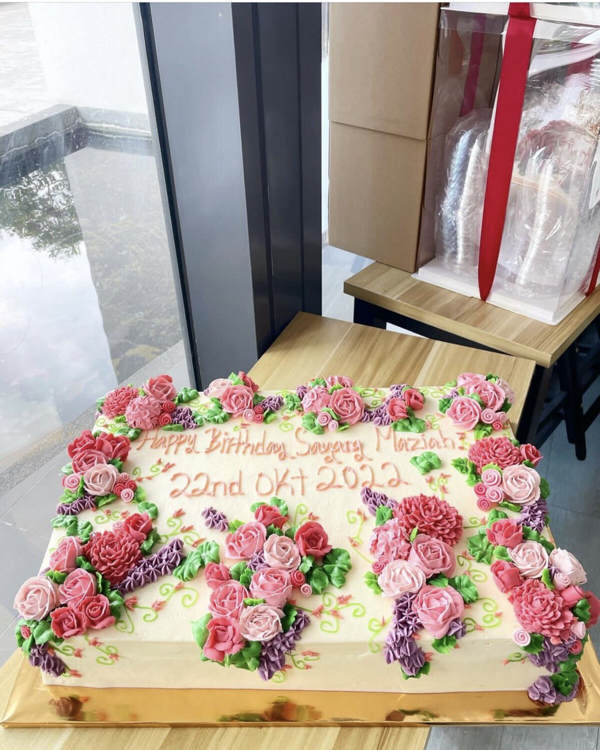 Rectangular Stencil Cake