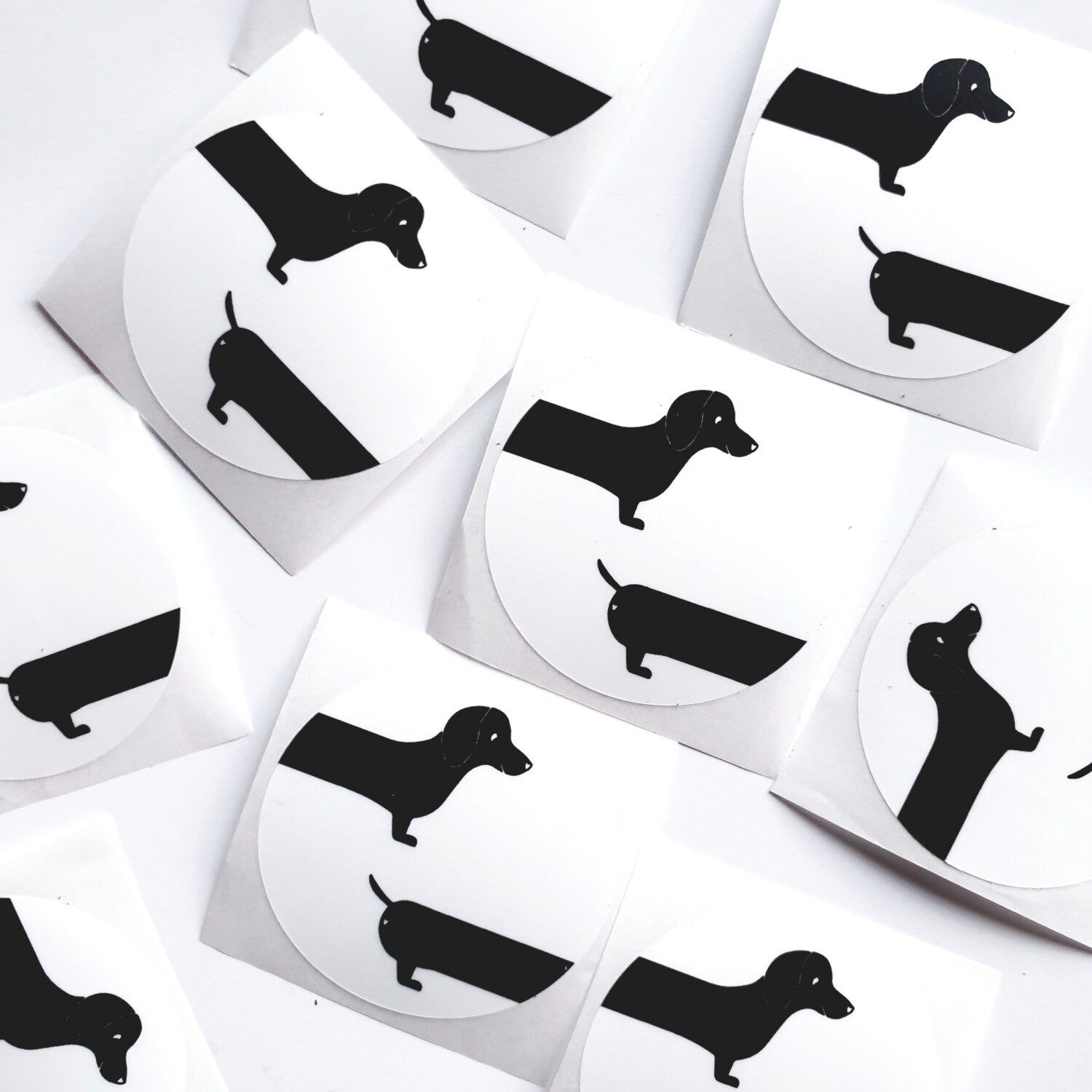 Stickers Teckel in uit 10 STKS