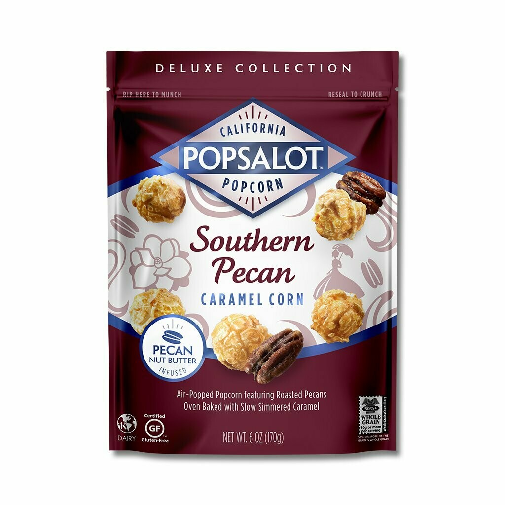 California Popsalot Popcorn Southern Pecan Caramel Popcorn