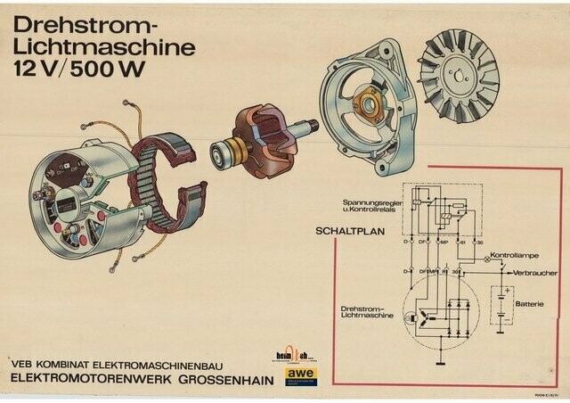 Erstaunlich Schaltplan Drehstromlichtmaschine Traktor Bilder