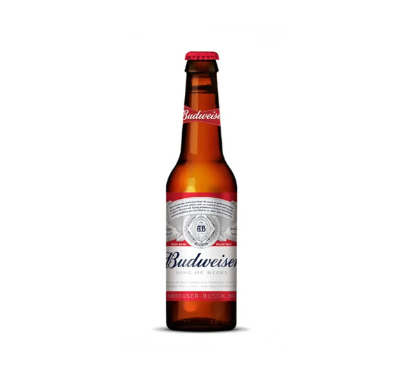 Cerveza Budweiser botella 355 Pack x 24