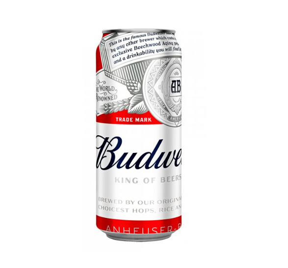 Cerveza Budweiser lata 473 ml pack x 24