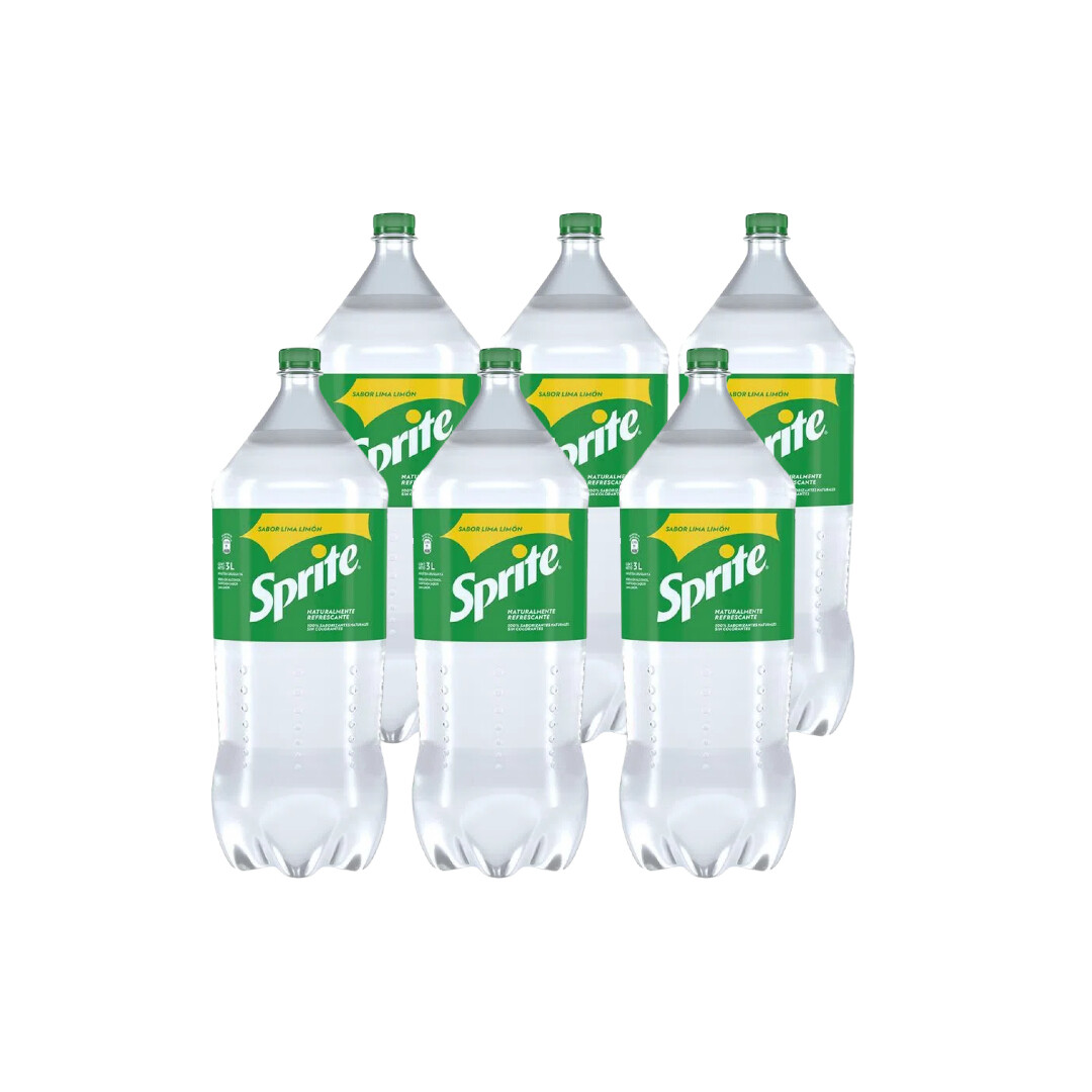 Refresco Sprite Botella 3L Pack x 6