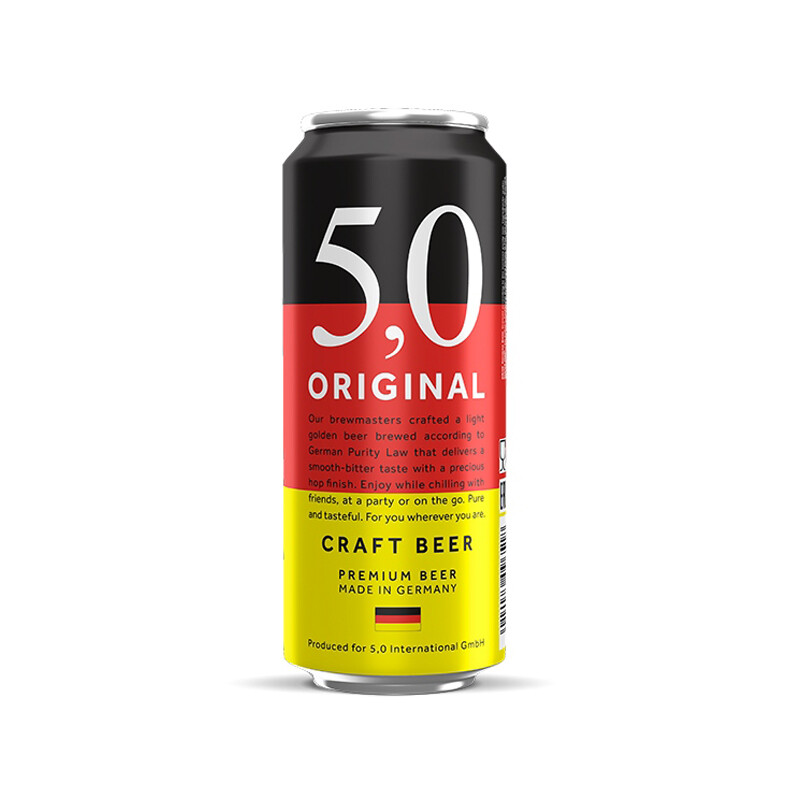 Cerveza Alemana 5,0 Original Lata 500 Ml Pack X 24