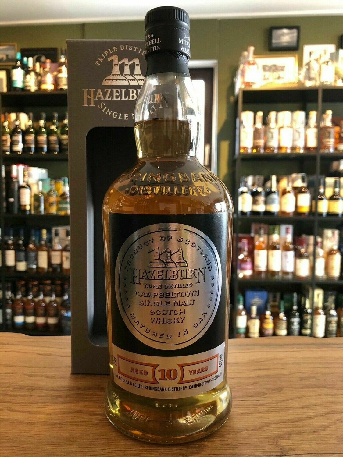Hazelburn 10 Jahre Bourbon Cask mit 0,7 L und 46%