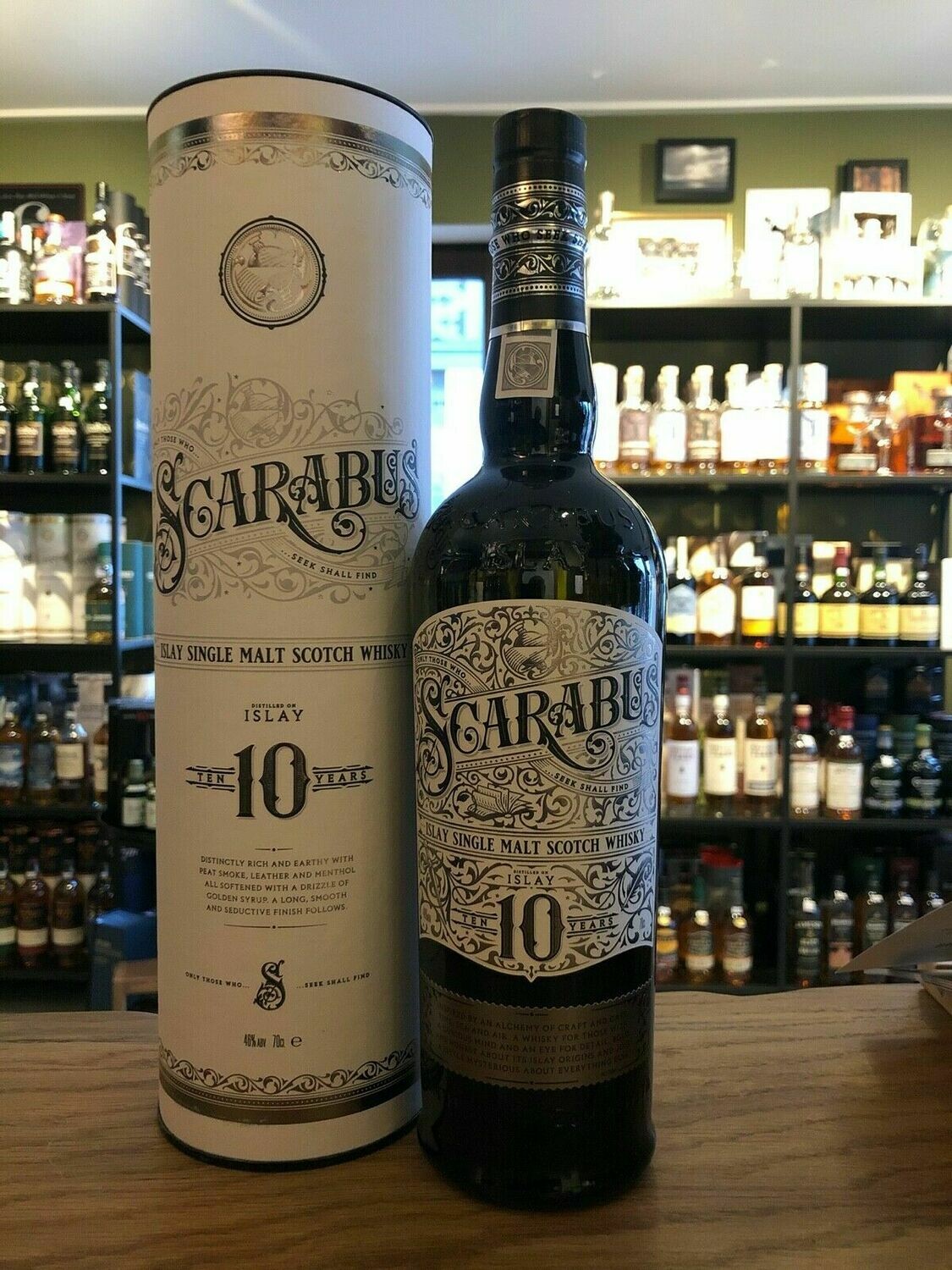 Scarabus 10 Jahre Islay Single Malt mit 0,7l und 46%
