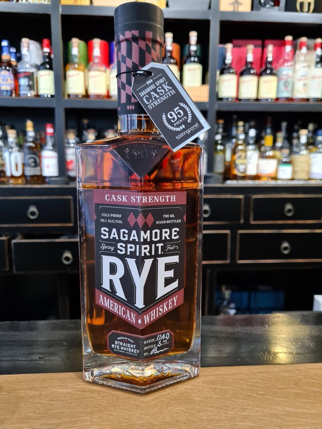 Sagamore Spirit Straight Rye Cask Strength mit 0,7l und 56,1%