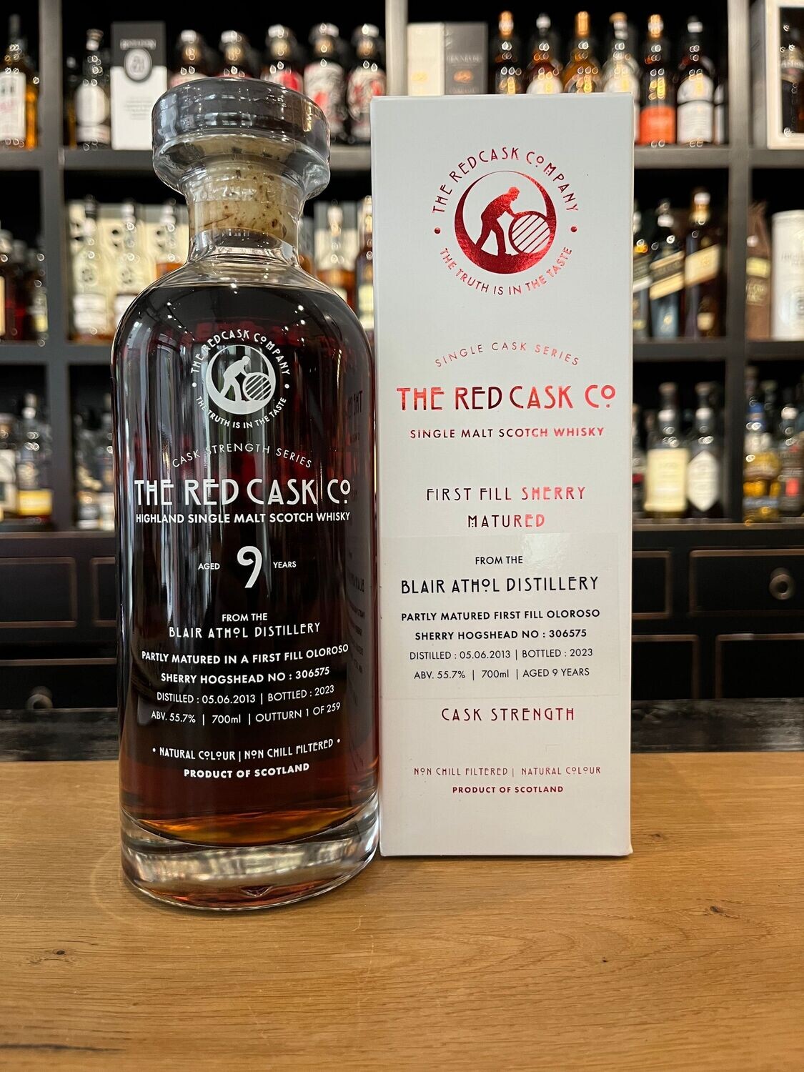 Blair Athol 9 Jahre The Red Cask mit 0,7l und 55,7%