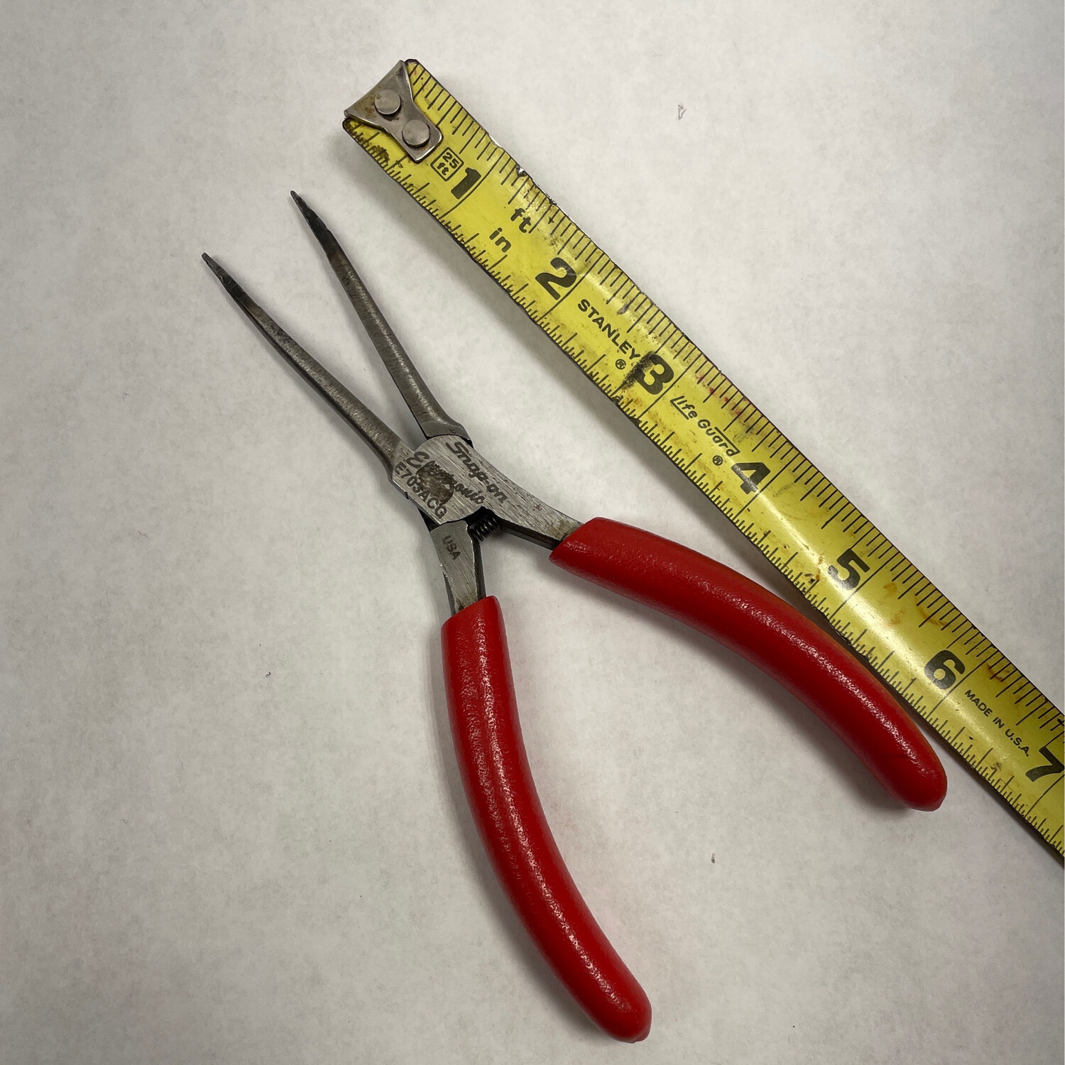 Snap On 6-1/2" Electronic Spring Loaded Needle Nose Pliers, E703ACG ...