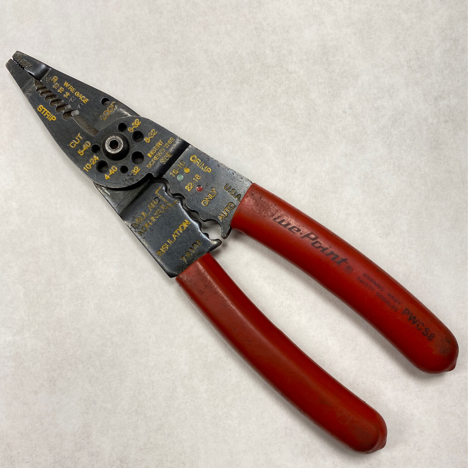 Blue Point Wire Stripping Crimper Cutter Pliers, PWCS8 - Shop - Tool ...