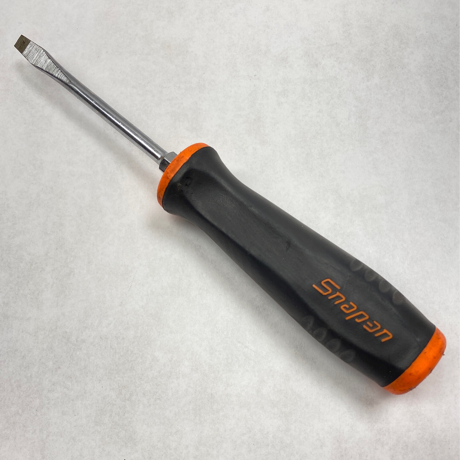 Snap On Orange & Black Soft Grip Flat Head Screwdriver, SGD4 - Shop ...