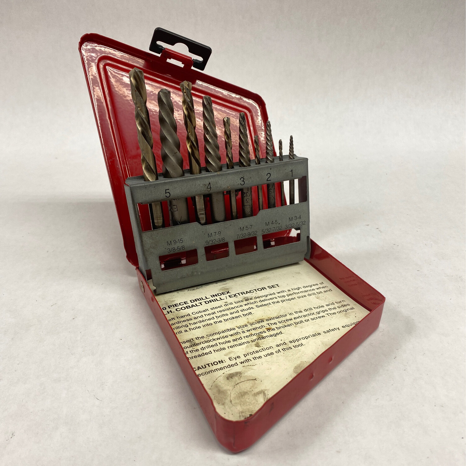 Mac Tools 10 Piece Screw Extractor And Cobalt Drill Combination Set ...