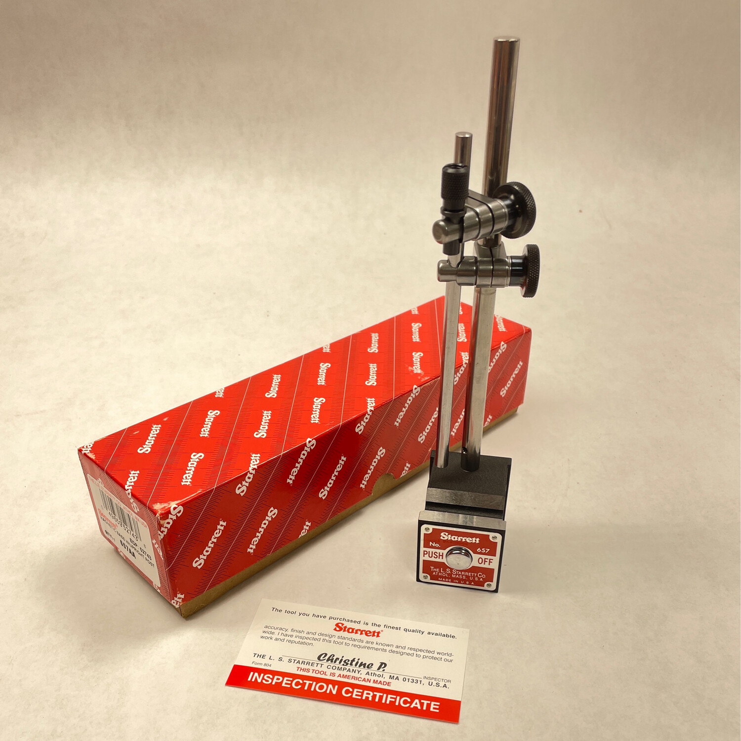 New Starrett Magnetic Base with Upright Post, 657AA - Shop - Tool Swapper