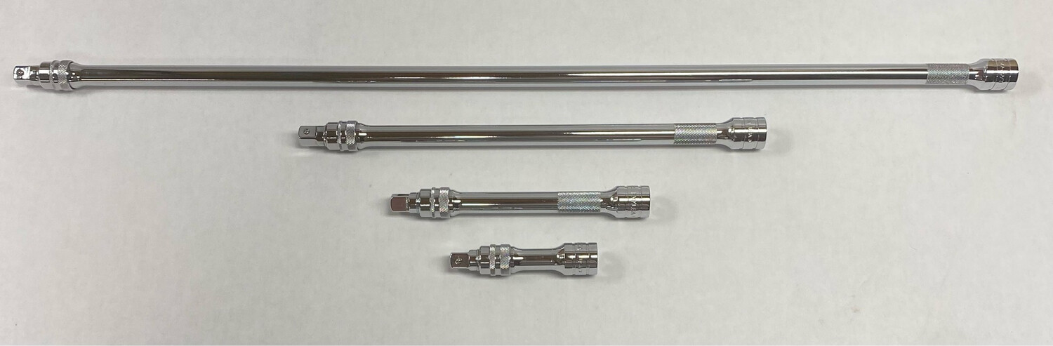 New Snap On 4 pc 3/8" Drive Quick-Release Locking Knurled Extension Set ...