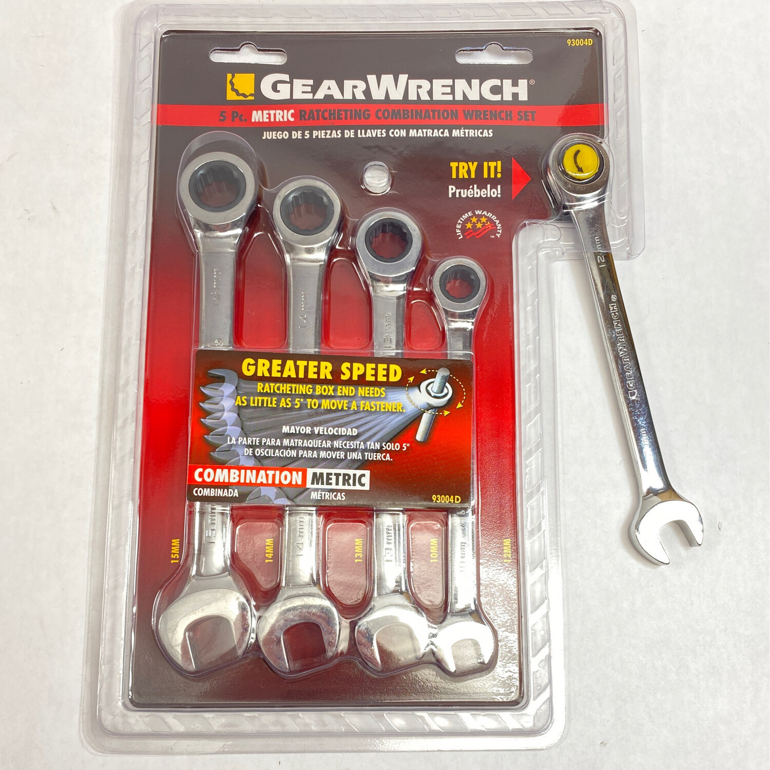 Gearwrench 5 Pc Metric Ratcheting Combination Wrench Set, 93004D - Shop ...