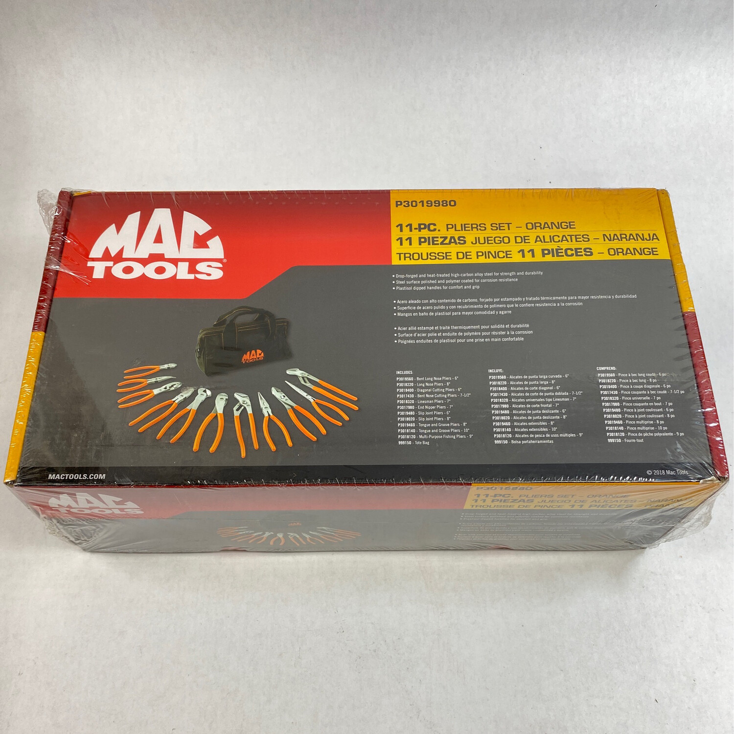 Mac Tools 11 Pc Pliers Set, P301998G - Shop - Tool Swapper