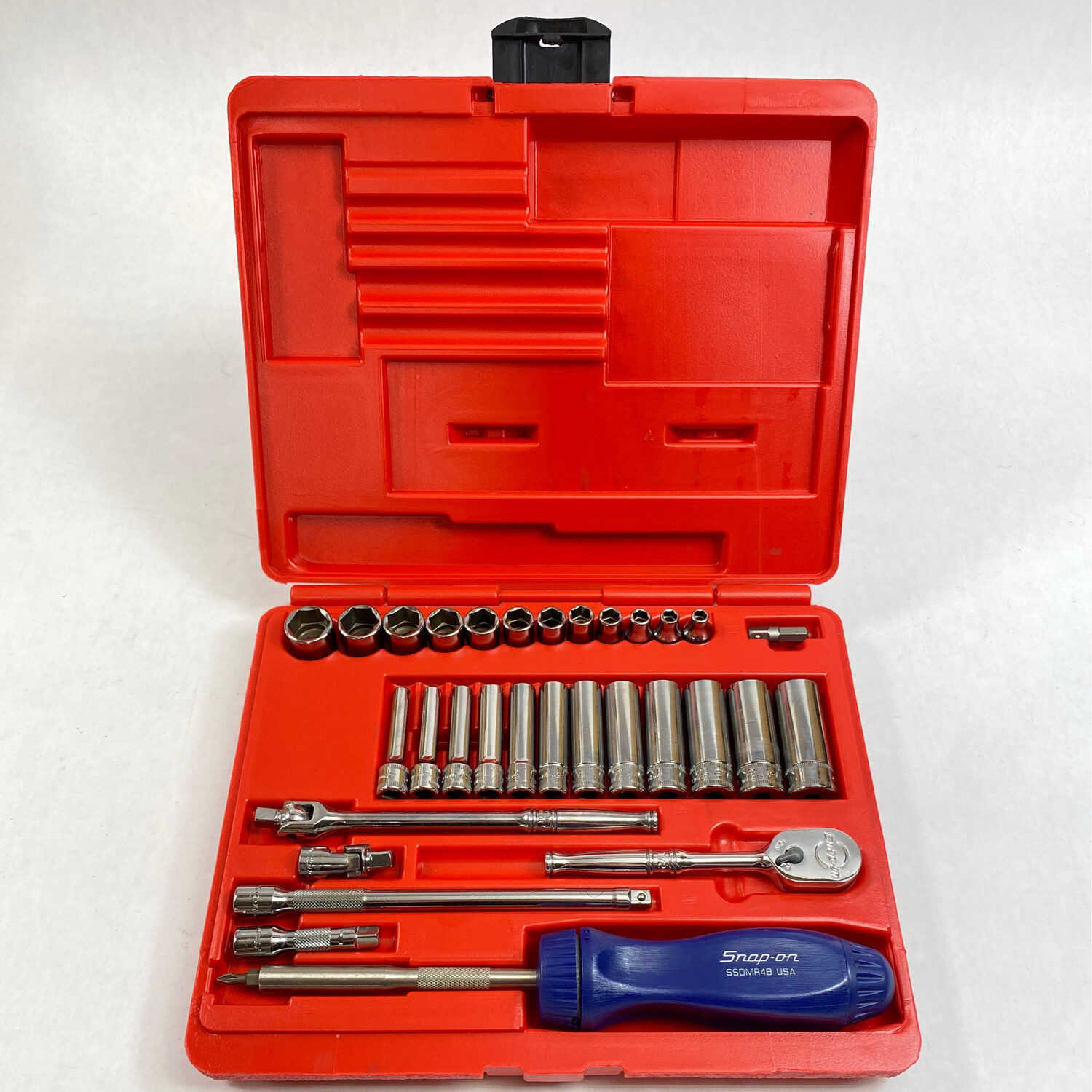 Snap On 31 pc 1/4" Drive 6-Point Metric Shallow General Service Socket ...