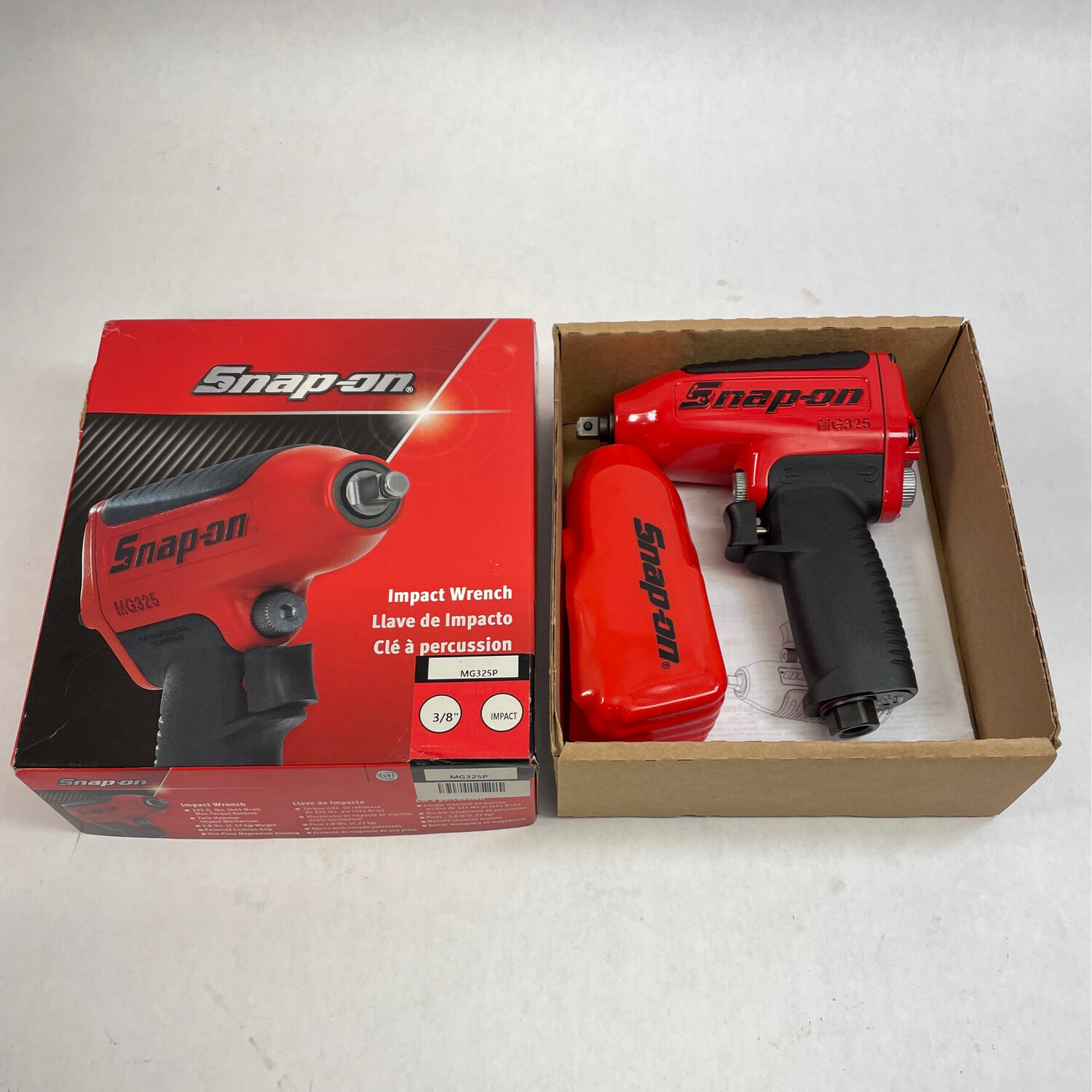 Snap On 3/8" Drive Heavy-Duty Pinned Anvil Air Impact Wrench, MG325P ...