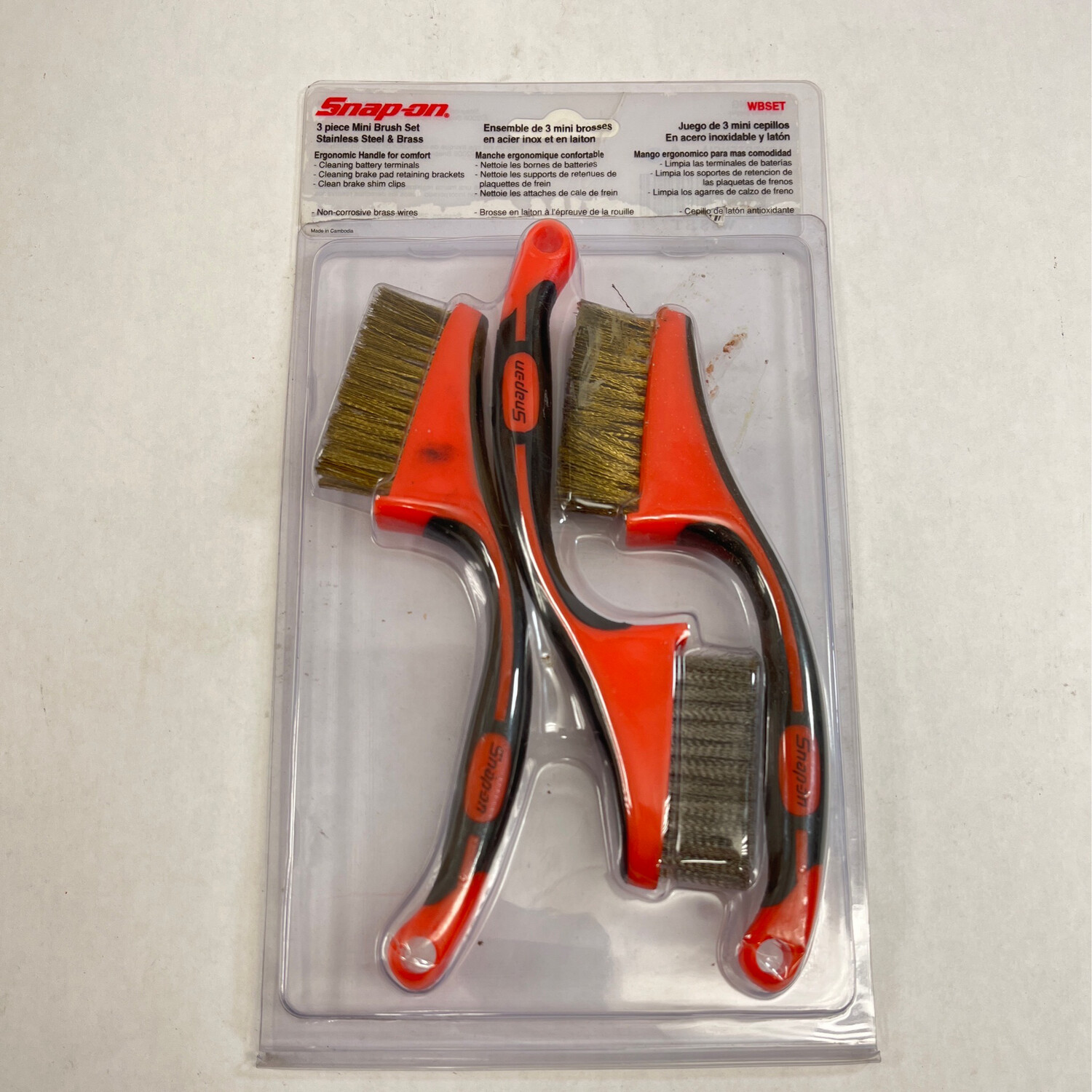 Snap On 3 Pc. Miniature Wire Brush Set, WBSET - Shop - Tool Swapper