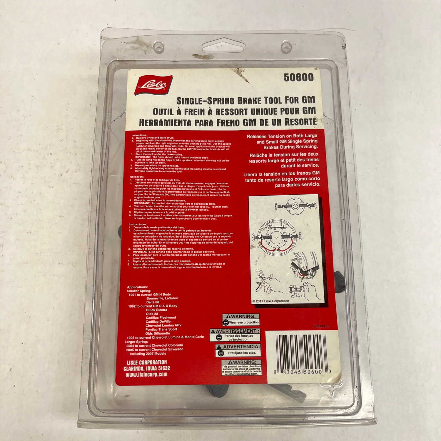 Lisle Single Spring Brake Tool For GM, 50600 - Shop - Tool Swapper