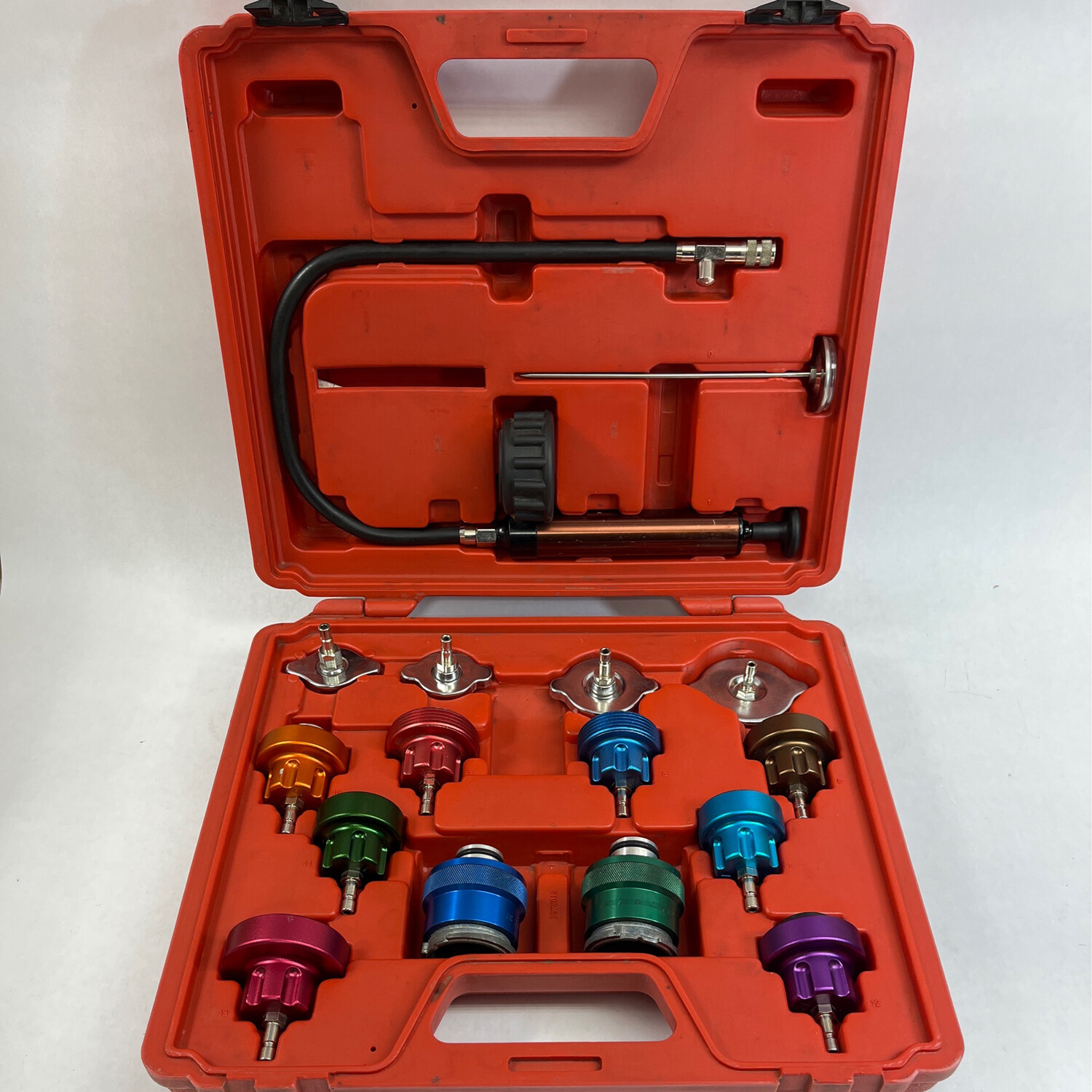 AST 15 Pc. Cooling System Pressure Tester Pump And Adapters - Shop ...