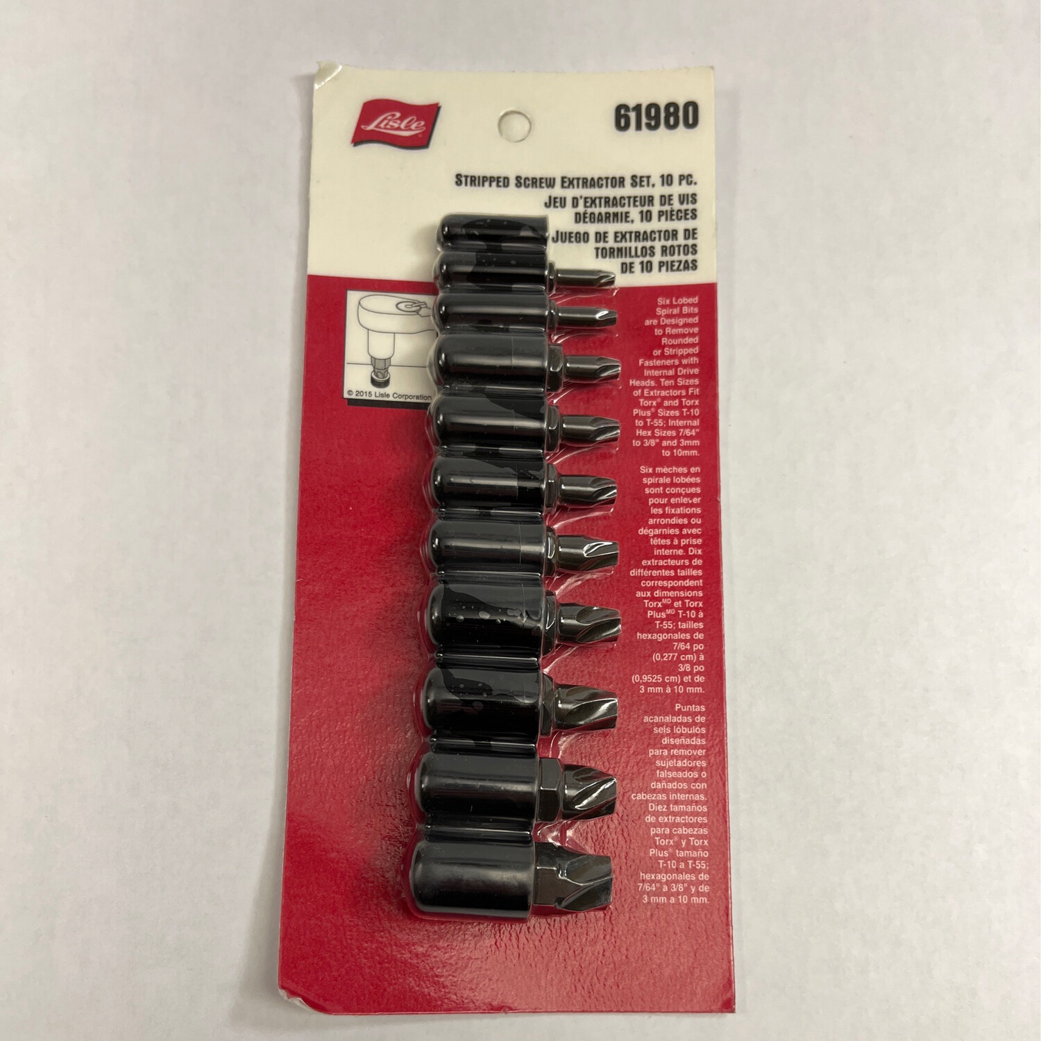 Lisle 10 Pc. Stripped Screw Extractor Set, 61980 - Shop - Tool Swapper
