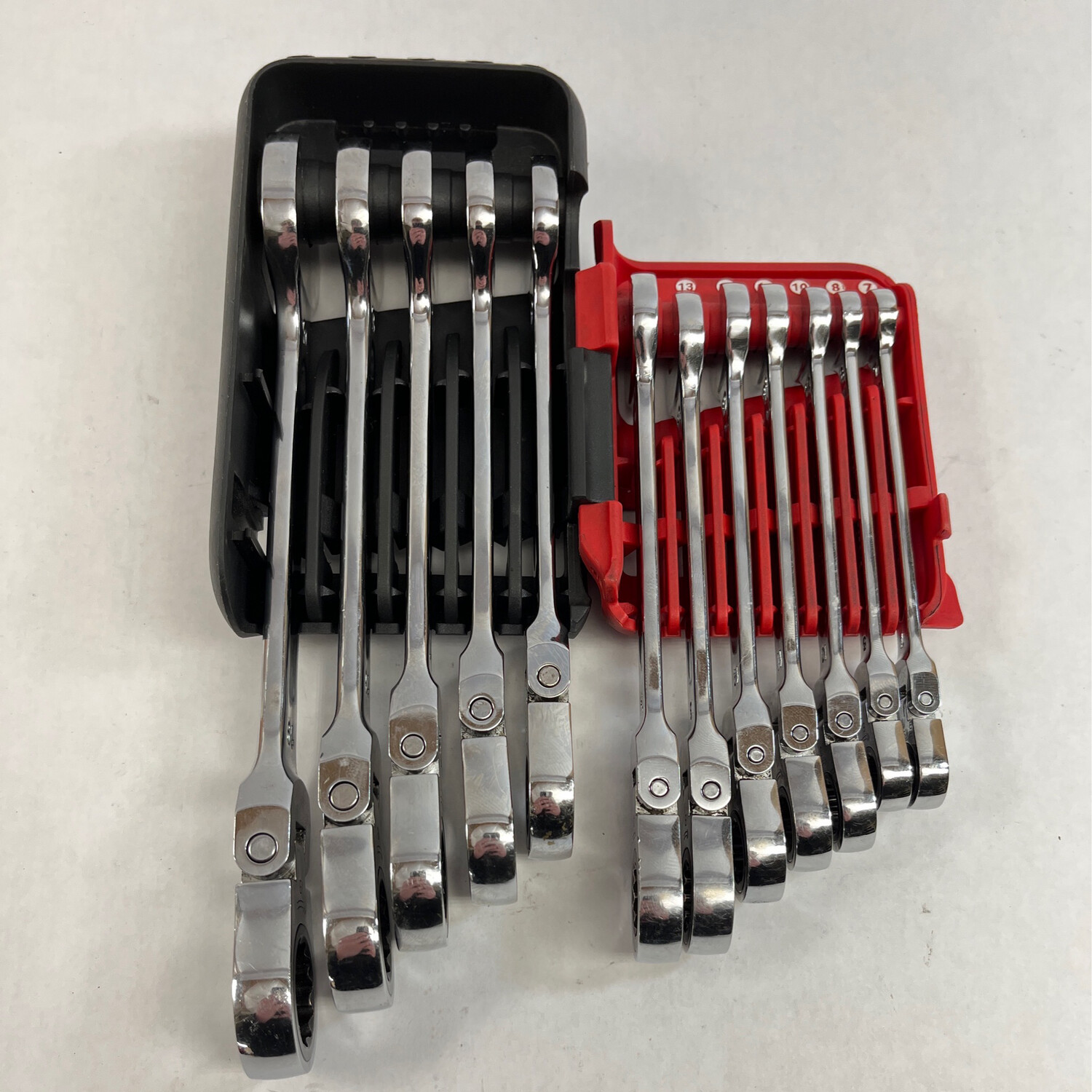 Mac Tools 12 Pc. Metric 6-Point Offset Reversible Ratcheting Wrench Set ...