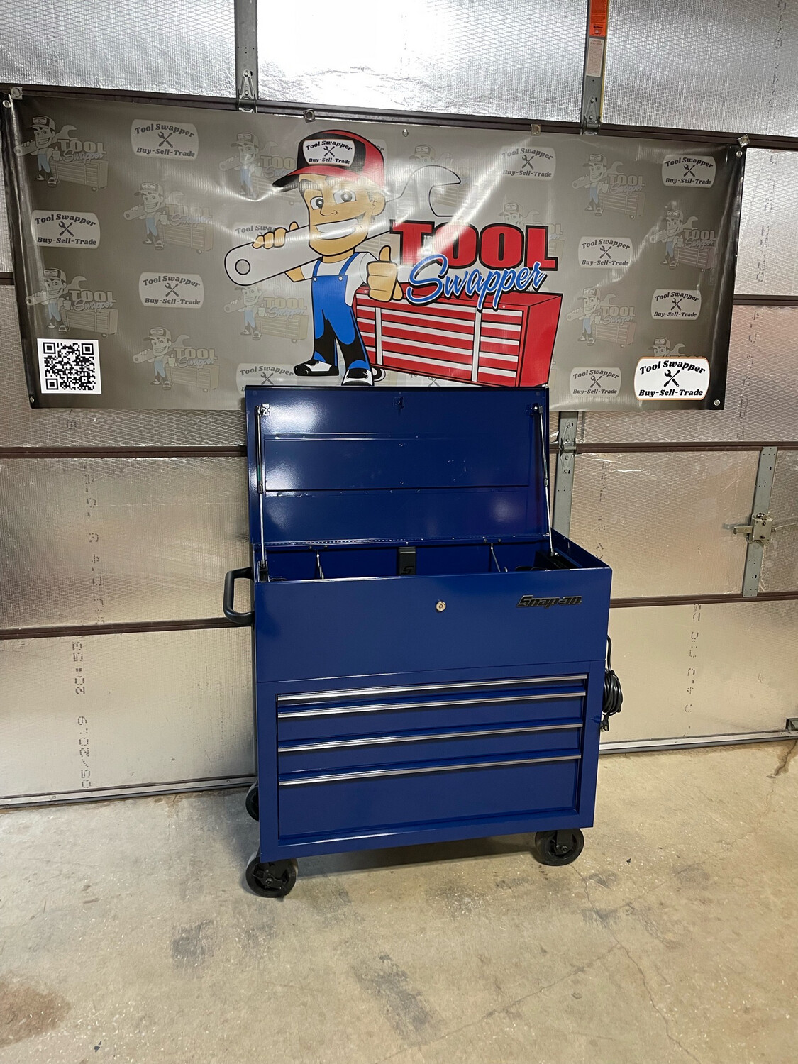 Snap On 40 Four Drawer Power Cart Khp415bvf Shop Tool Swapper
