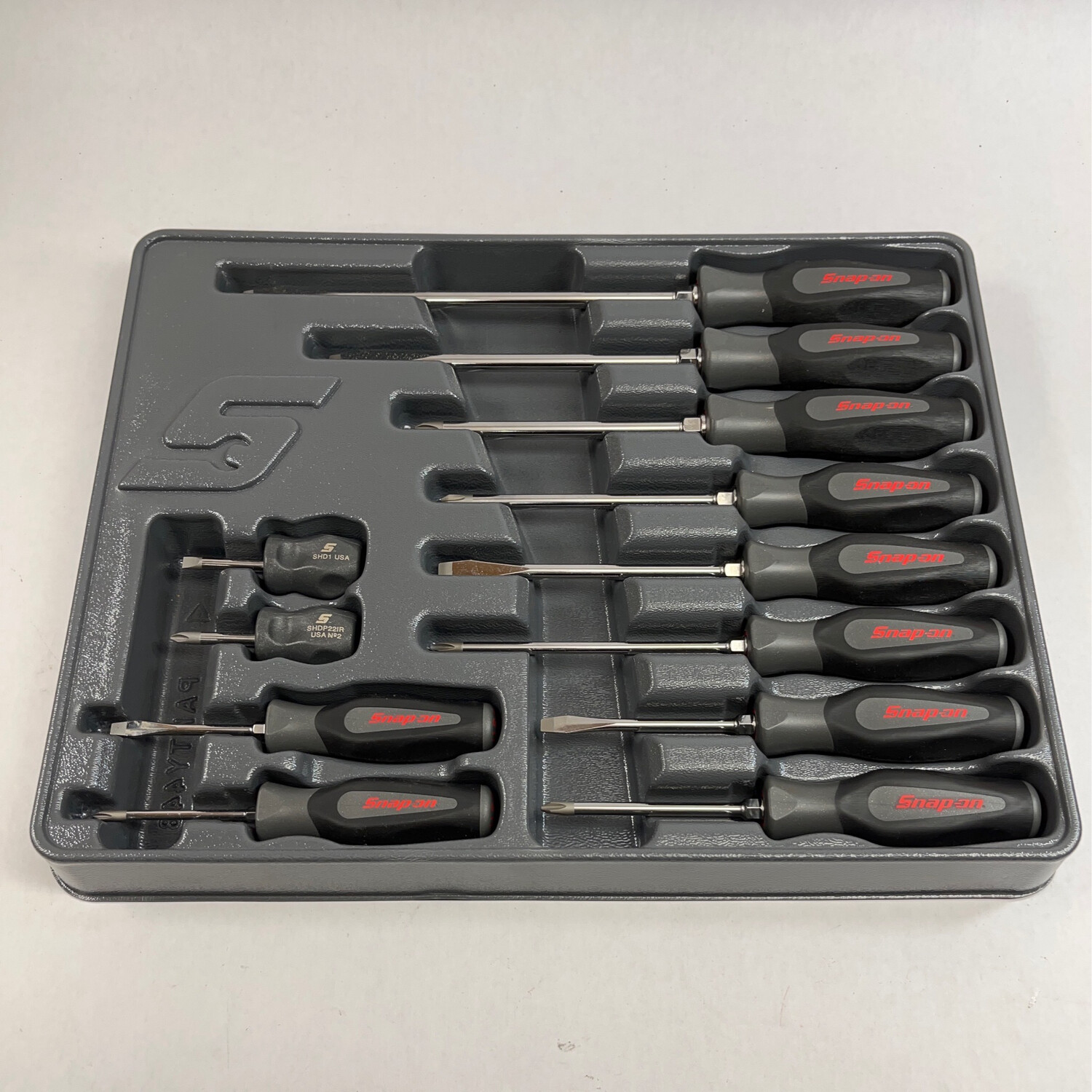 Snap On 12 Pc. Instinct Soft Grip Combination Screwdriver Set, SGDX120B ...