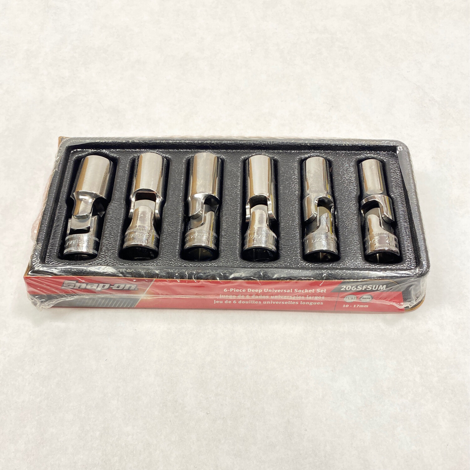 Snap On 6 pc 3/8" Drive 6-Point Metric Flank Drive Deep Universal Socket Set, 206SFSUM - Shop ...