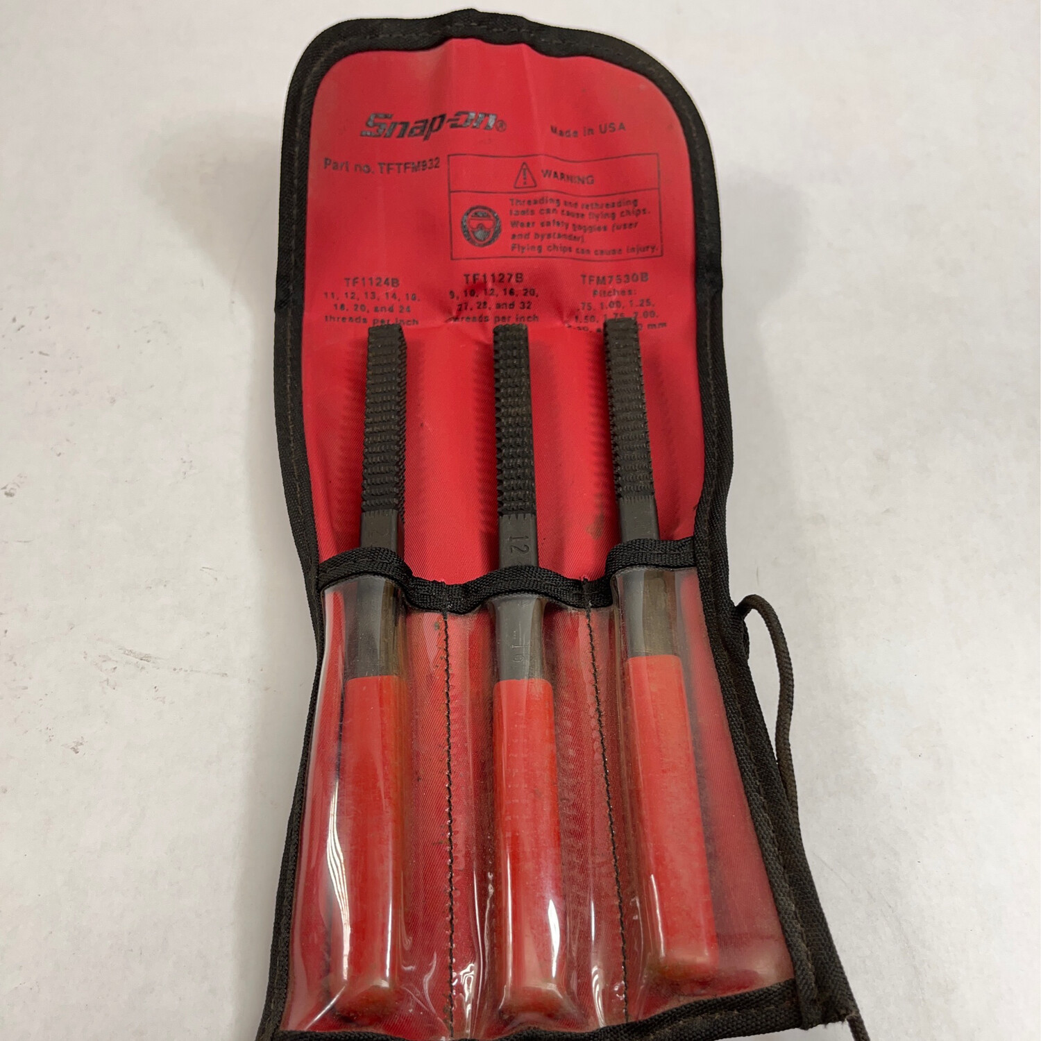 Snap On 3 Pc. Thread Restoration File Set, TFTFM932 - Shop - Tool Swapper