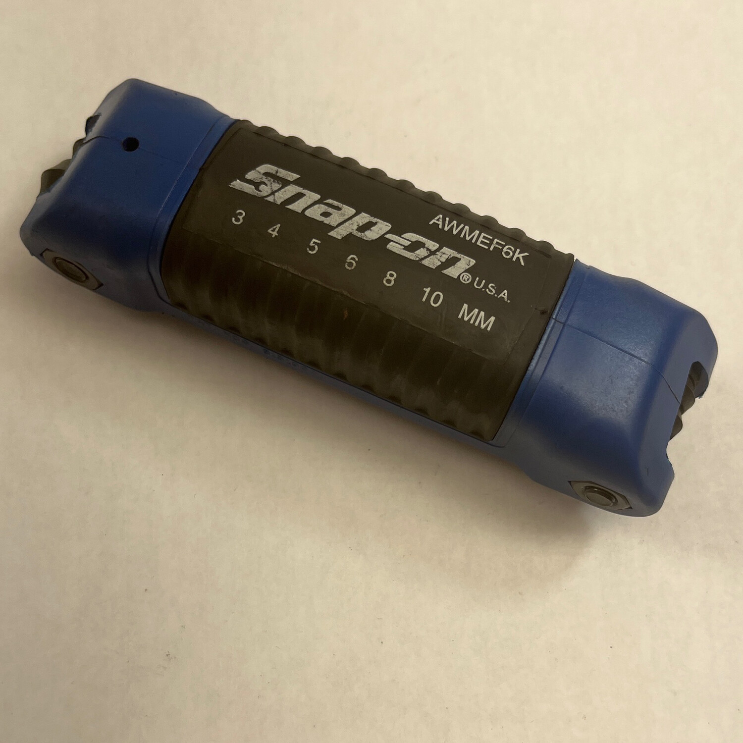 Snap On 6pc Metric Folding Hex Key Set (3-6, 8 and 10 mm), AWMEF6K ...