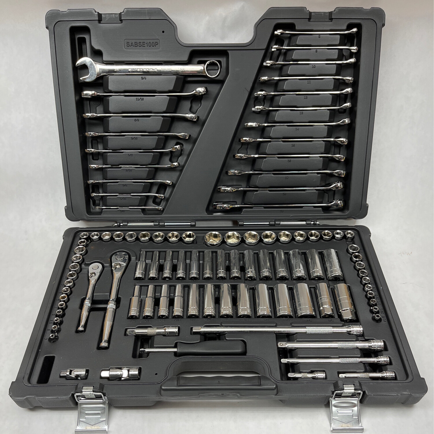 Silver Eagle 100 Pc. 1/4” & 3/8” Drive General Service Socket Set, SABSE100P - Shop - Tool Swapper