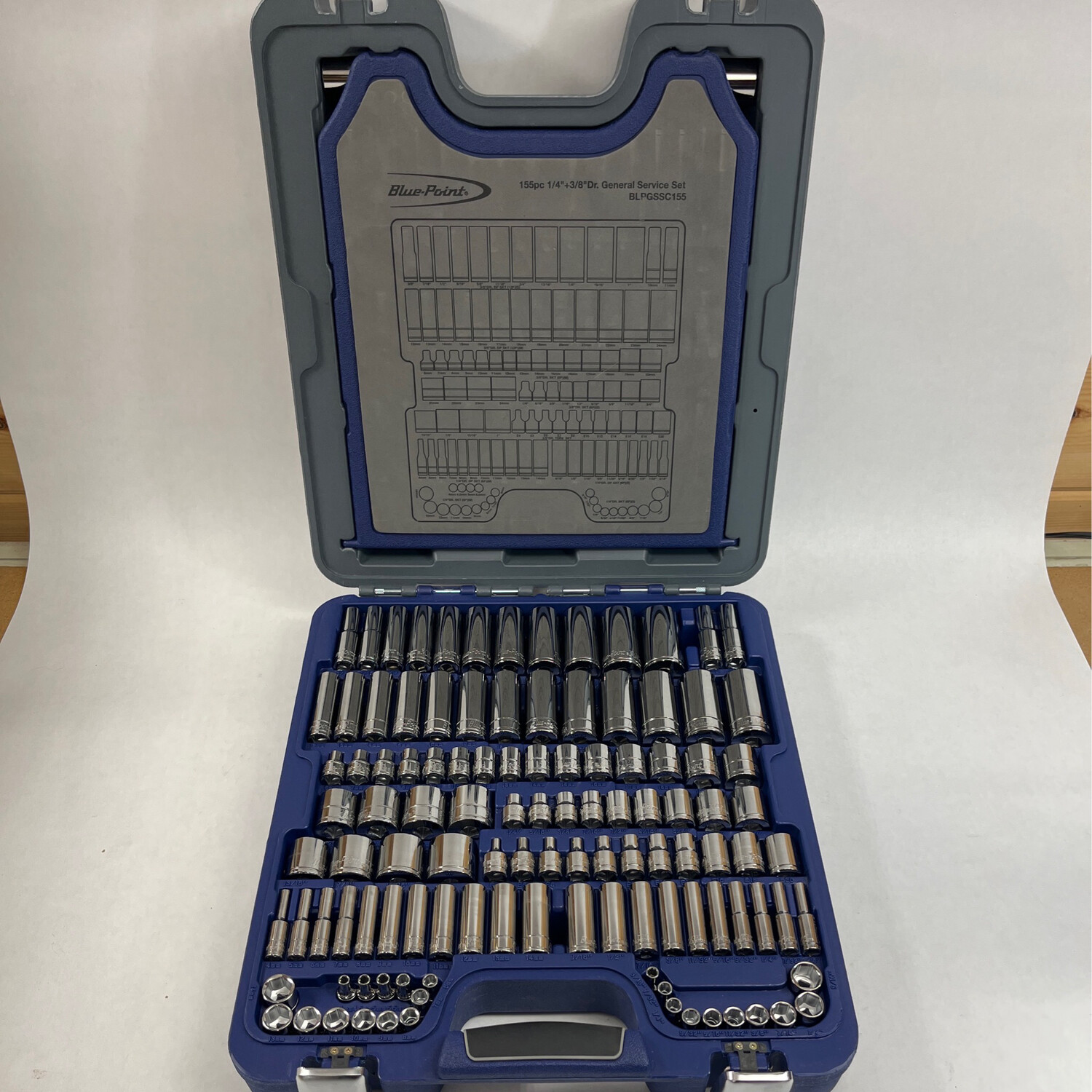 Blue Point 155 Pc. Combination Drive SAE/ Metric General Service Set ...