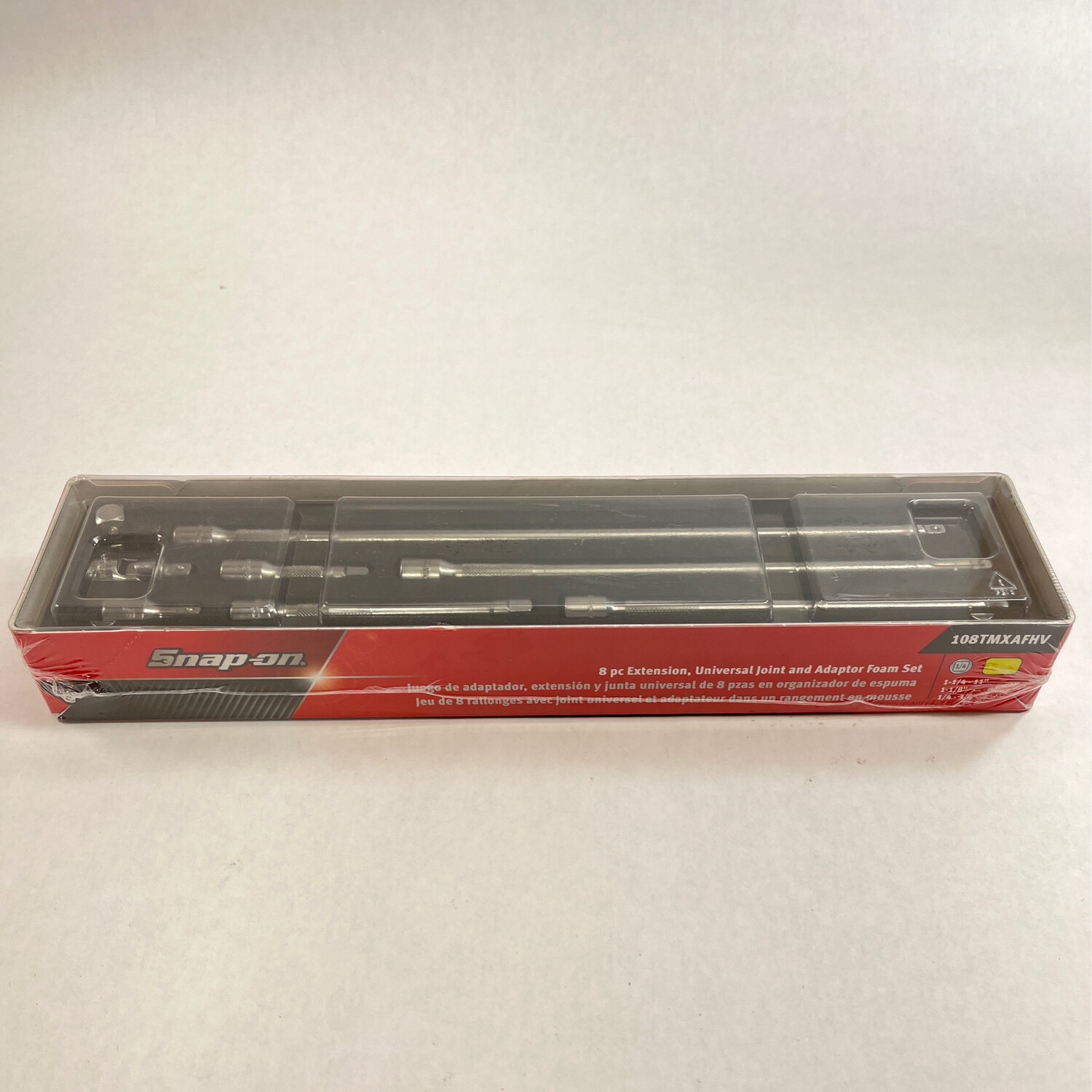 Snap On 8 Pc. 1/4" Drive Extension, Universal Joint and Adaptor Foam ...