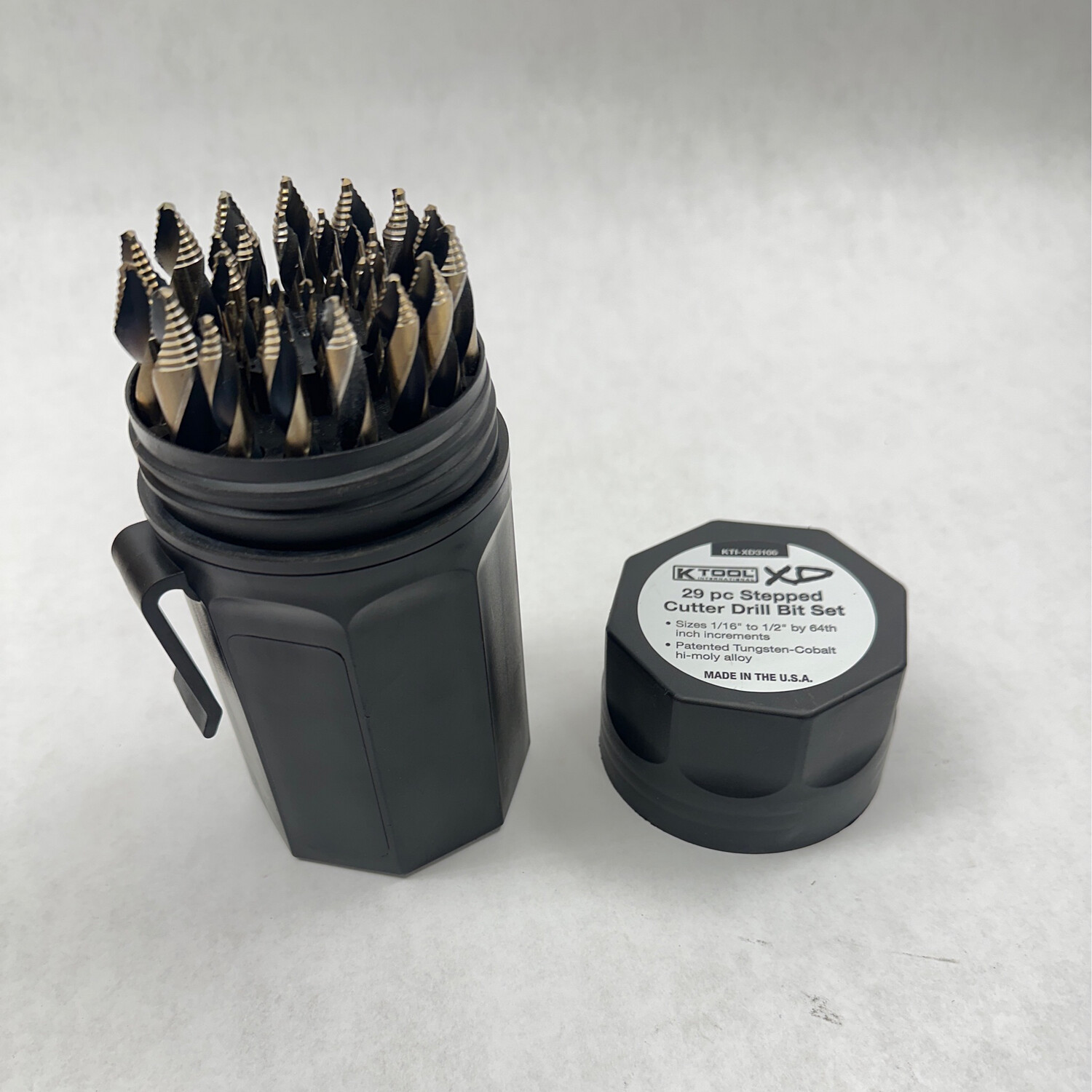 K Tool 29pc Stepped Cutter Drill Bit Set, KTI-XD3106 - Shop - Tool Swapper