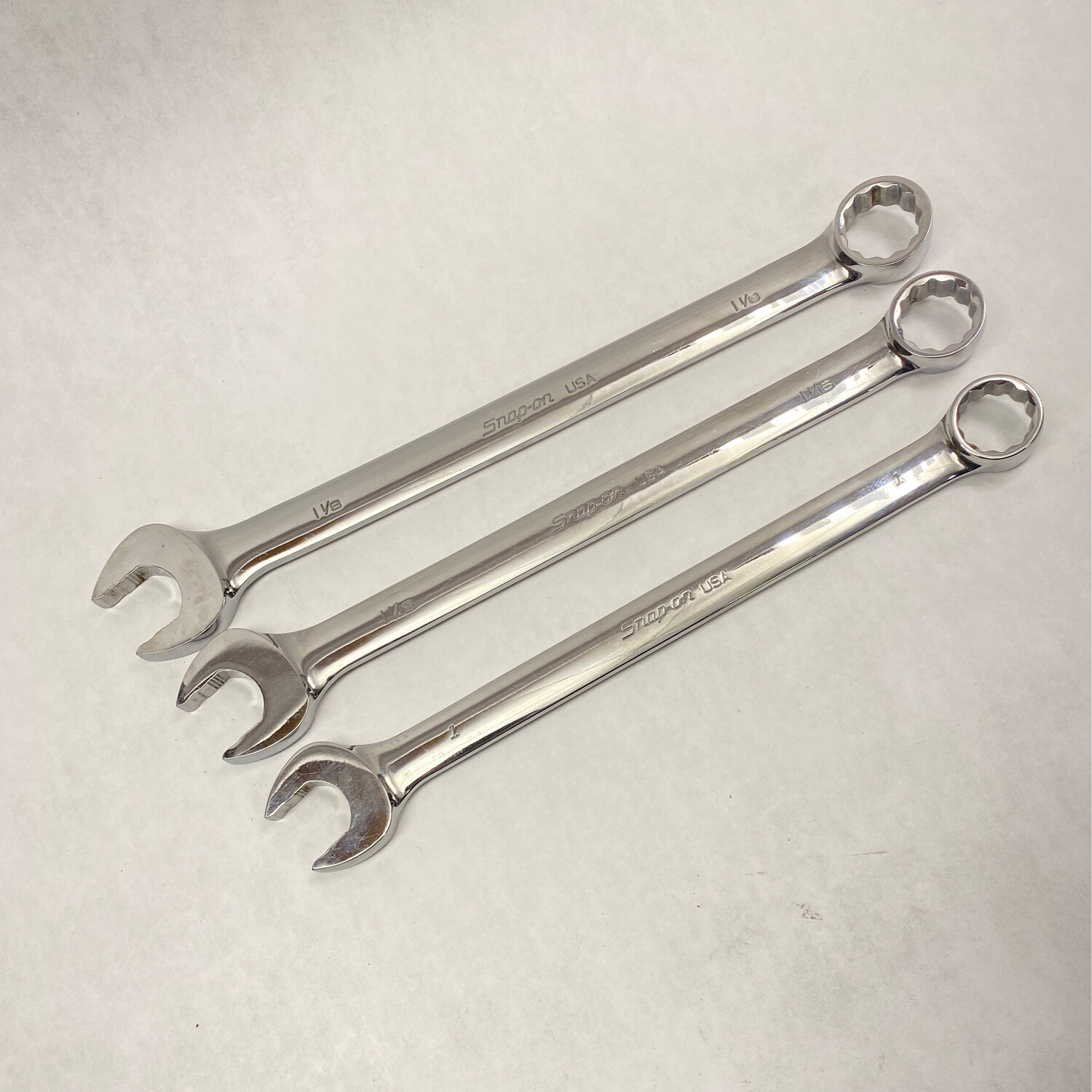 Snap on 3 Pc. 12 Pt SAE Flank Drive Plus Combination Wrench Set ...