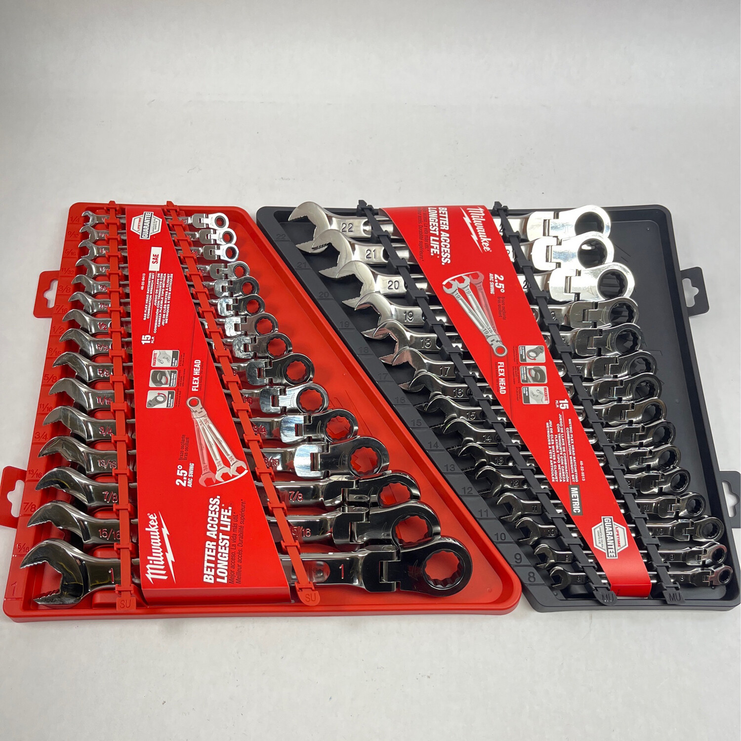 Milwaukee SAE & Metric Flex Head Ratcheting Wrench Combo Set - Shop - Tool Swapper