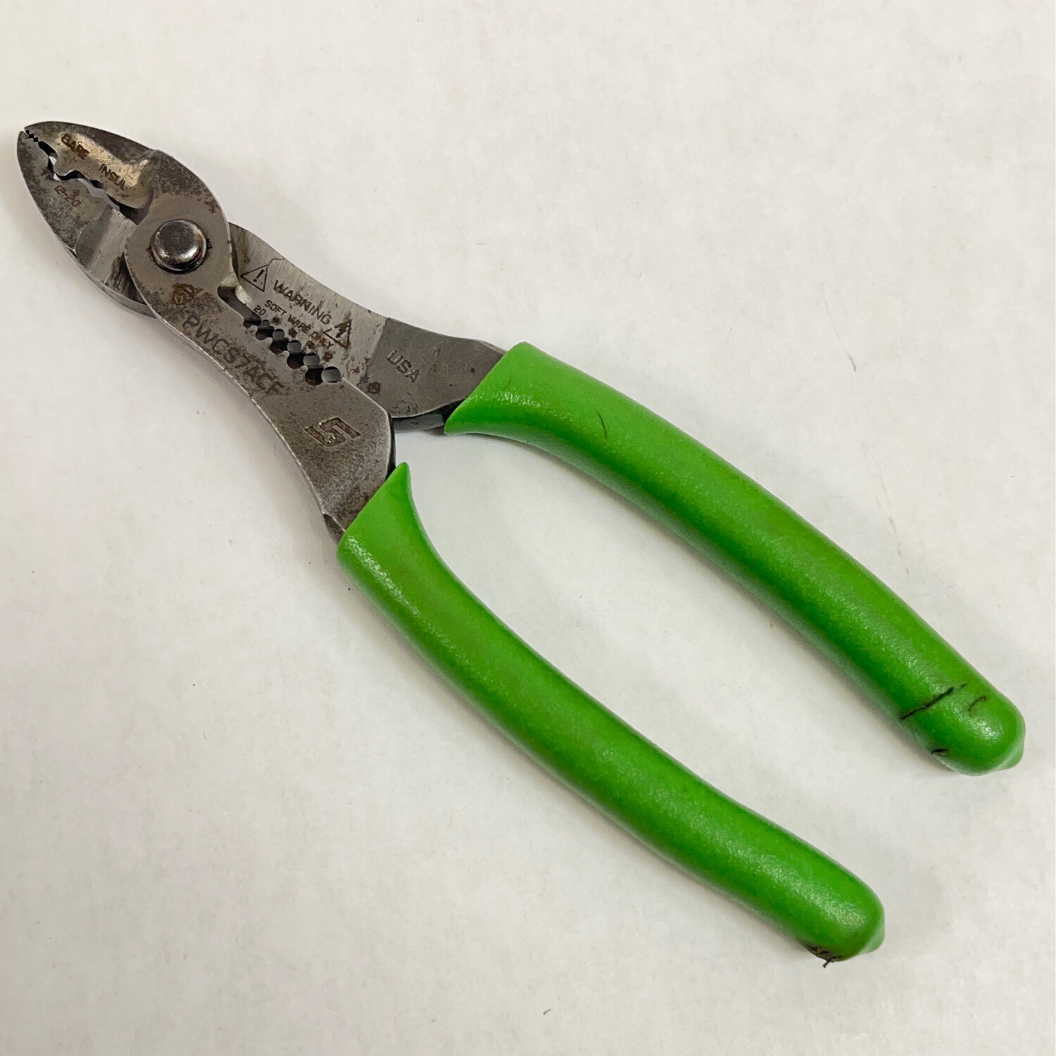 Snap On 7" Wire Stripper/ Cutter/ Crimper Red, PWCS7ACF - Shop - Tool ...