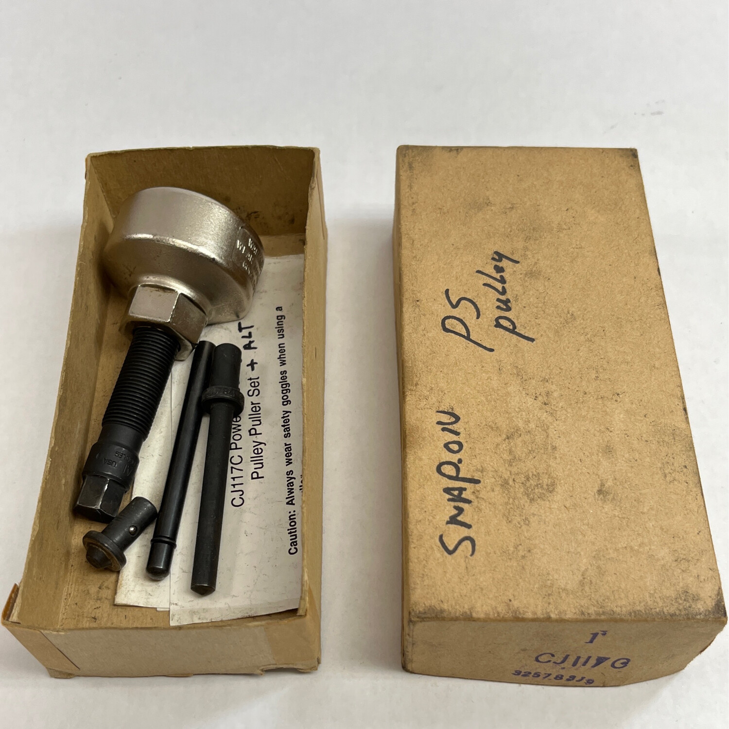 Snap On Alternator Power Steering Pulley Puller Removal Tool, CJ117C ...