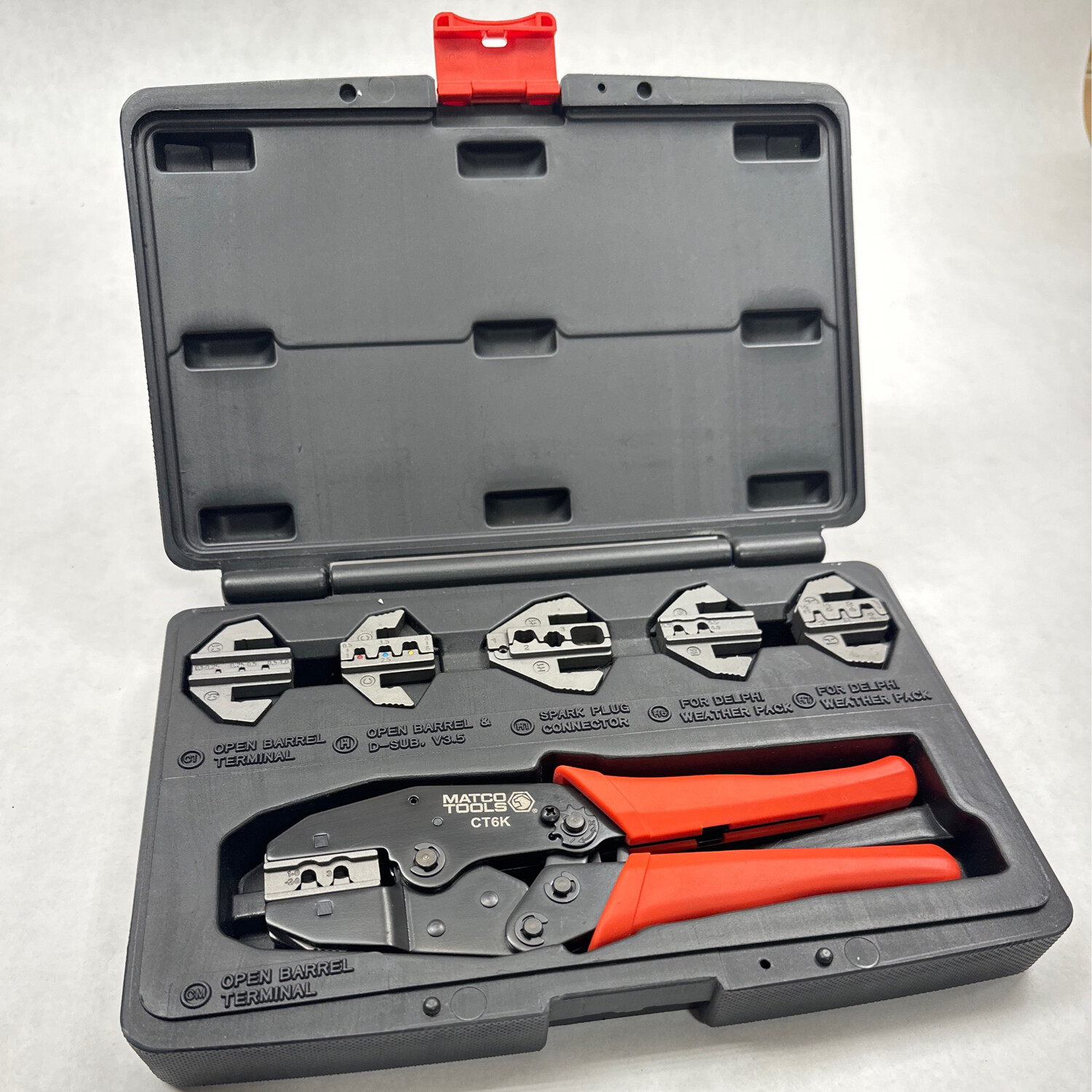 Matco Interchangeable Crimping Tool Kit w/ 6 Interchangeable Dies, CT6K ...