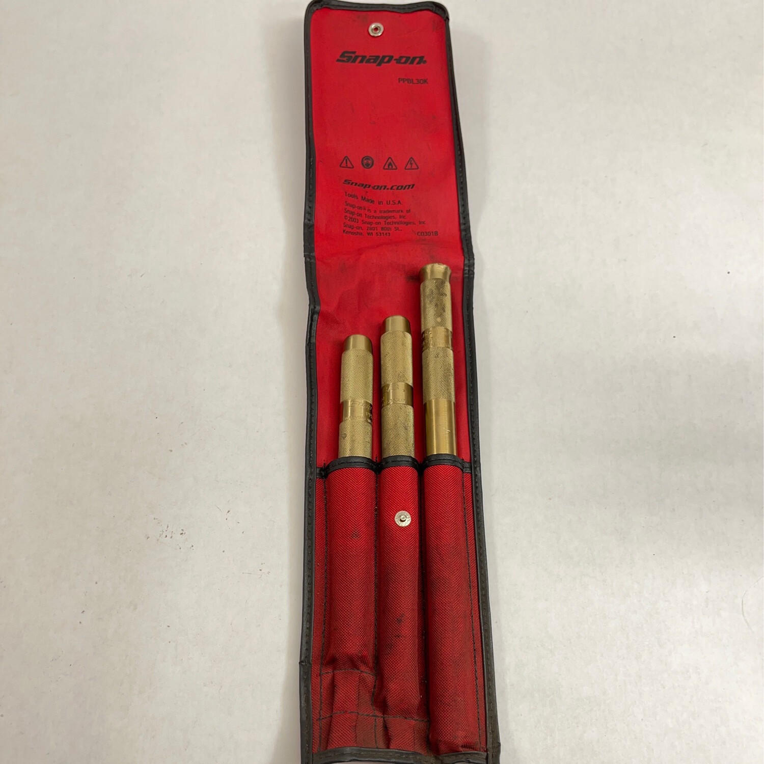 Snap On 3 Pc. Bronze Punch Set, PPBL30K - Shop - Tool Swapper