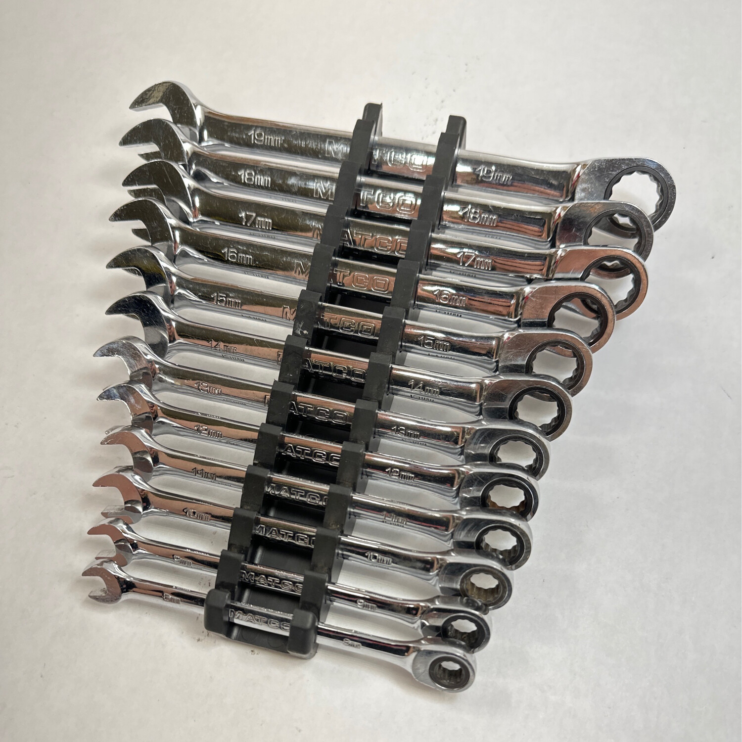 Matco 12pc 72 Tooth Metric Combination Ratcheting Wrench Set, S7GRCM12 ...