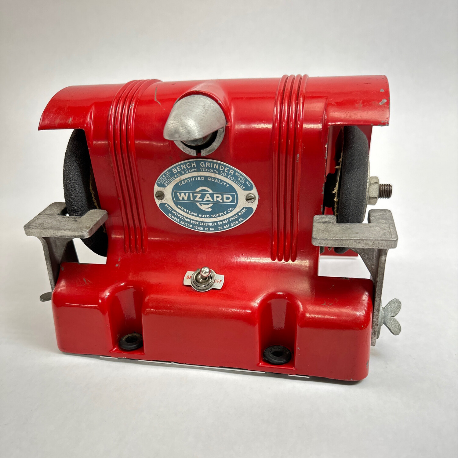 Vintage Wizard Bench Grinder W/ Working Work Light, 2H1571 - Shop ...
