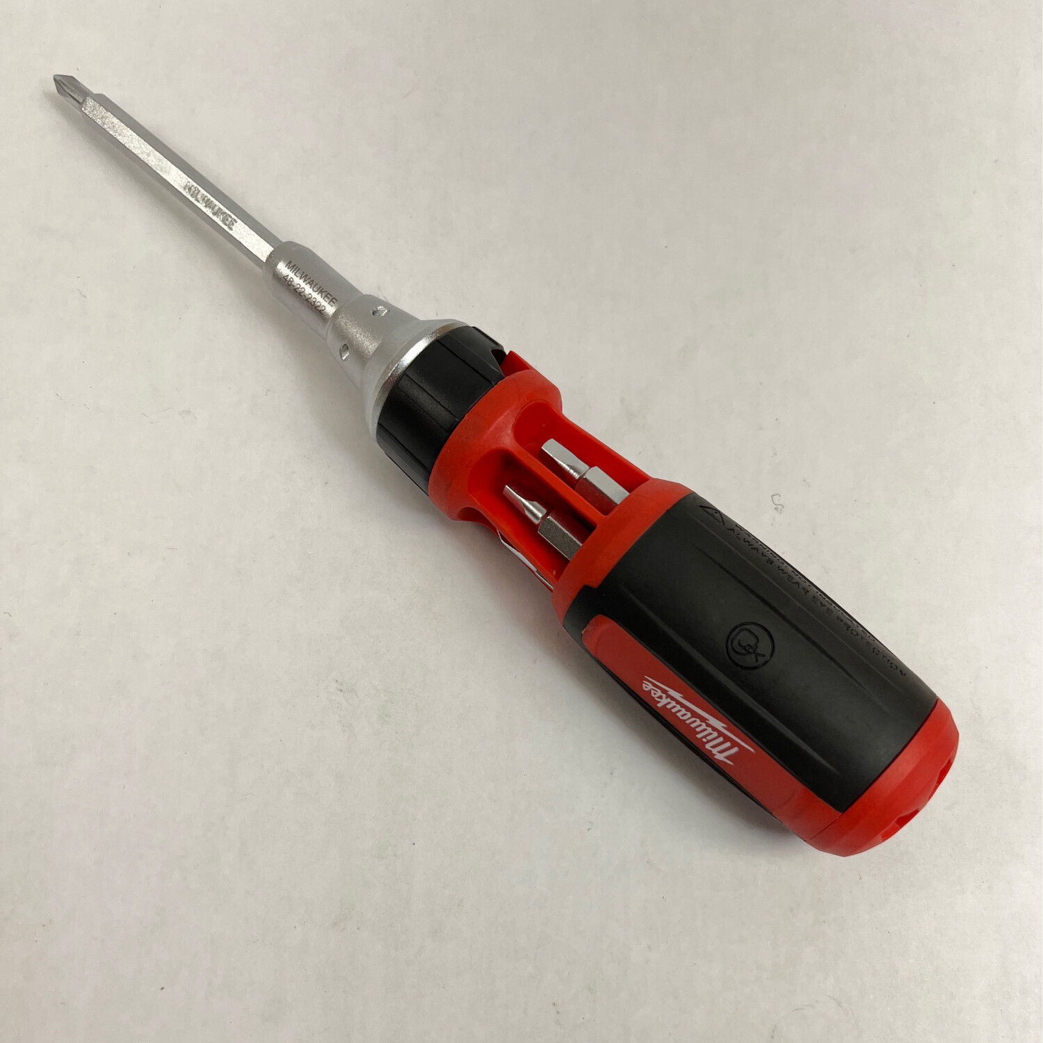 Milwaukee 9-1 Square Drive Ratcheting Multi Bit Screwdriver, 48-22-2322 ...