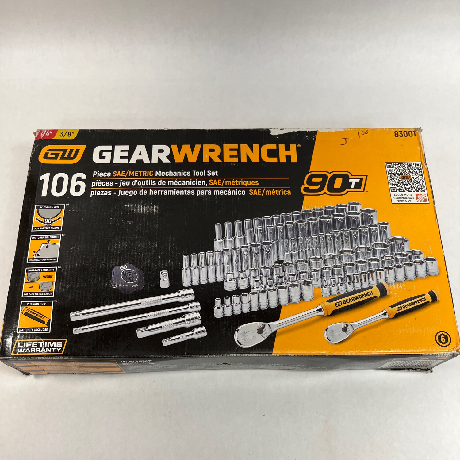 Gearwrench 106 Pc. SAE/Metric Mechanics Tool Set, 83001 - Shop - Tool ...
