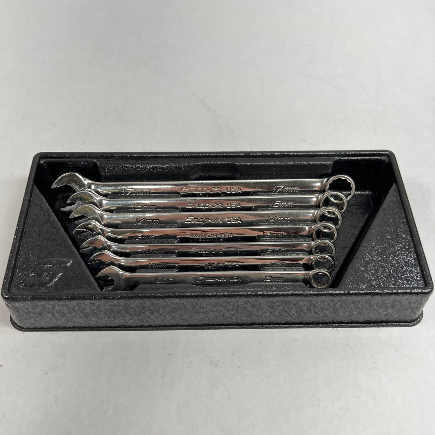 Snap On 7 Pc. 12-Point Metric Flank Drive Plus Combination Wrench Set ...