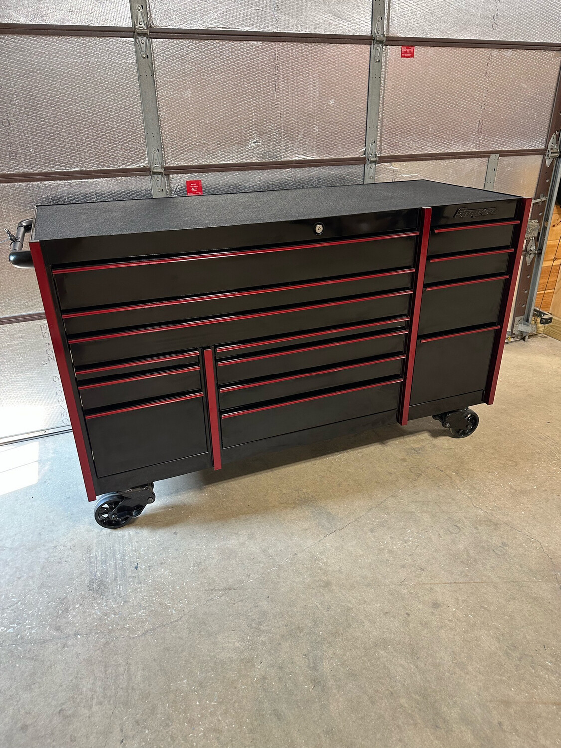 Snap On 72in KMP Triple Bay Toolbox W/ Power Drawer & Speed Drawer ...