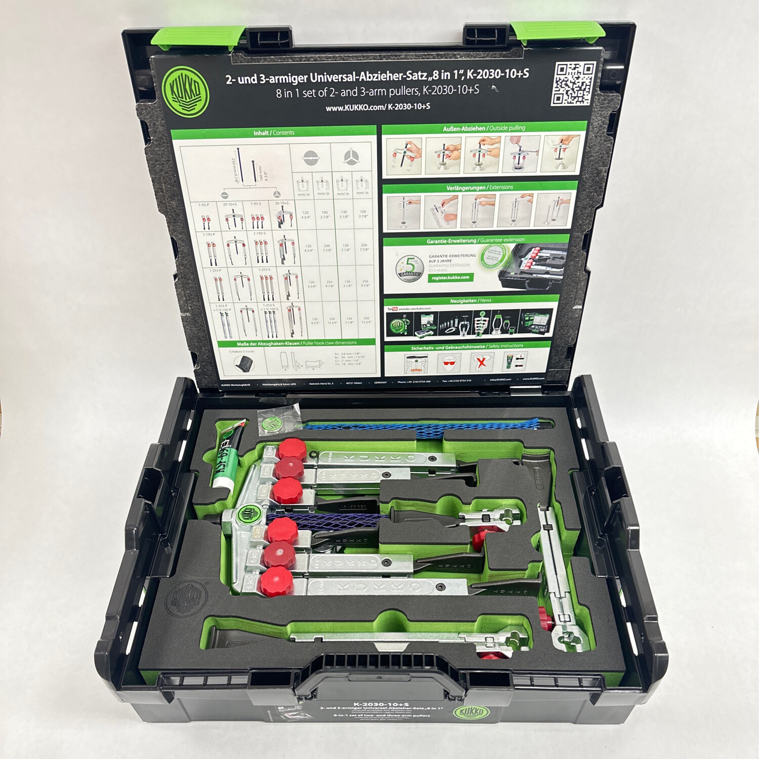 Kukko Universal 2 & 3 Jaw Pullers with Narrow Jaws, Kukko K-2030-10+S ...